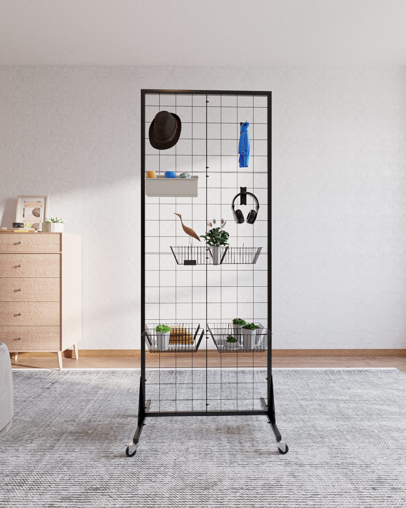 Mua Gridwall Panel Display Stand 2' x 5.5' Ft Heavy Movable ...