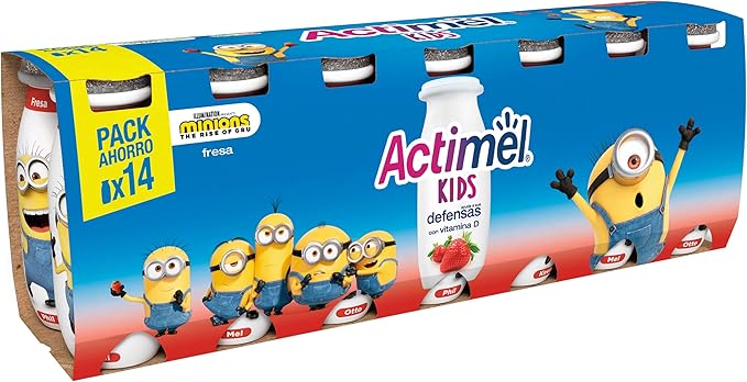 Actimel - Danone Multipack Fresa 14 x 100 g Actikids: Amazon.es ...