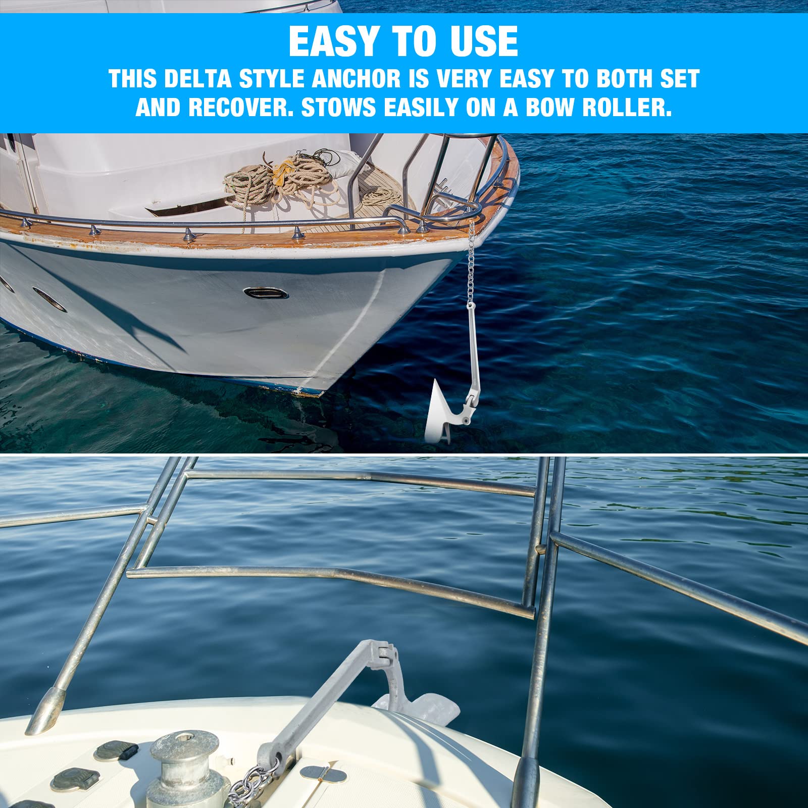 Mua LEIFIDE Boat Anchor Kit Wing Style Anchor with Anchor Chain Fluke ...