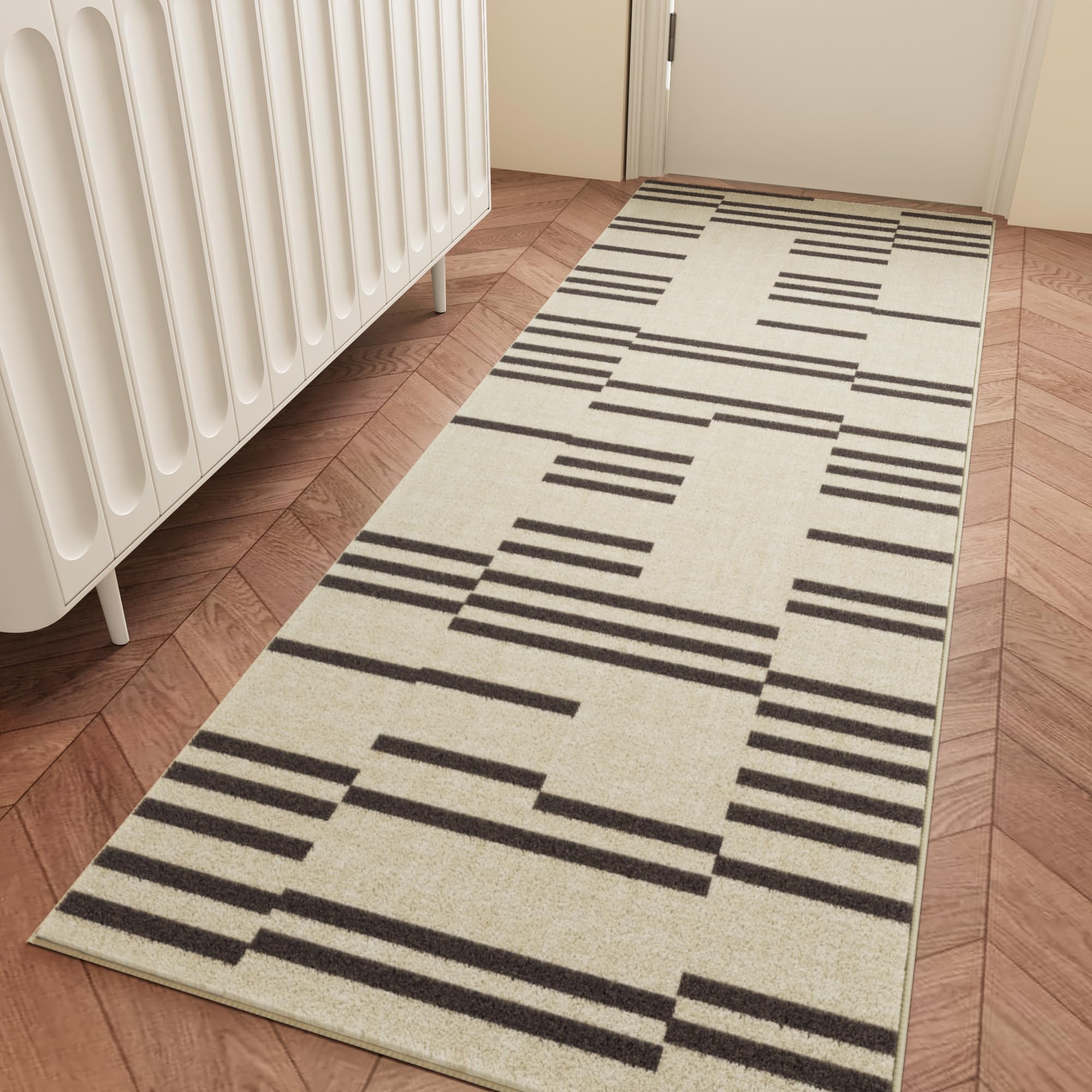 TTelephant Modern Runner Rug Machine Washable Area Rug 2.6x8, Spill ...