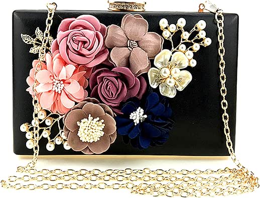 Amaze Flower Clutch Purse for Women Floral Evening Bags for Wedding ...