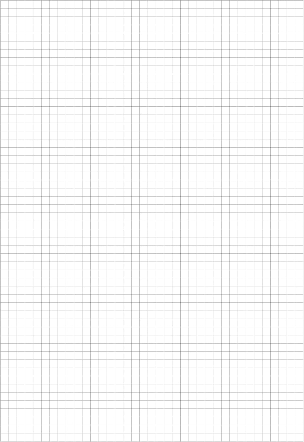 Graph Paper 5mm 0.5cm 30 Graph Paper Sheets Printed On One Side Refill ...