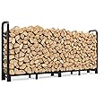 Amazon.com : Mr IRONSTONE 8ft Firewood Rack Outdoor Indoor, Upgraded ...