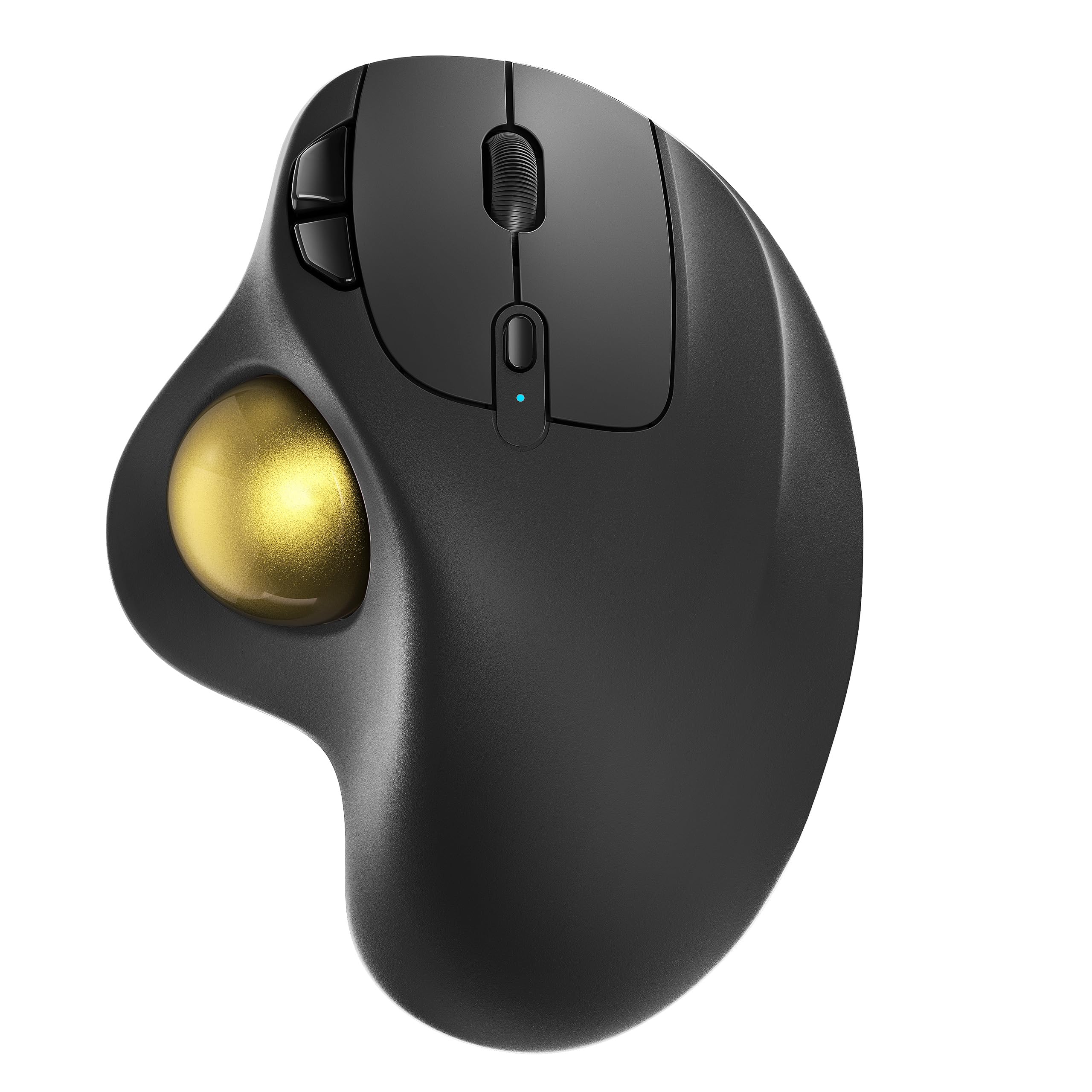 Nulea M501 Wireless Trackball Mouse, Rechargeable Ergonomic, Easy Thumb ...