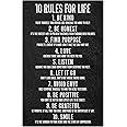 Amazon.com: L&O Goods Rules for Life Motivational Poster ...