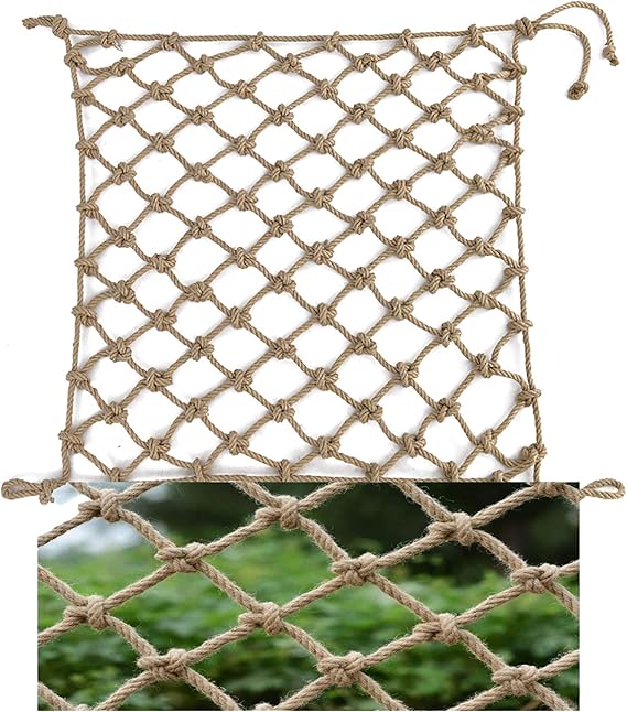 XCYYBB Deko-Netz, für Hintergrundwände, Hanfseil, Sicherheitsnetz ...