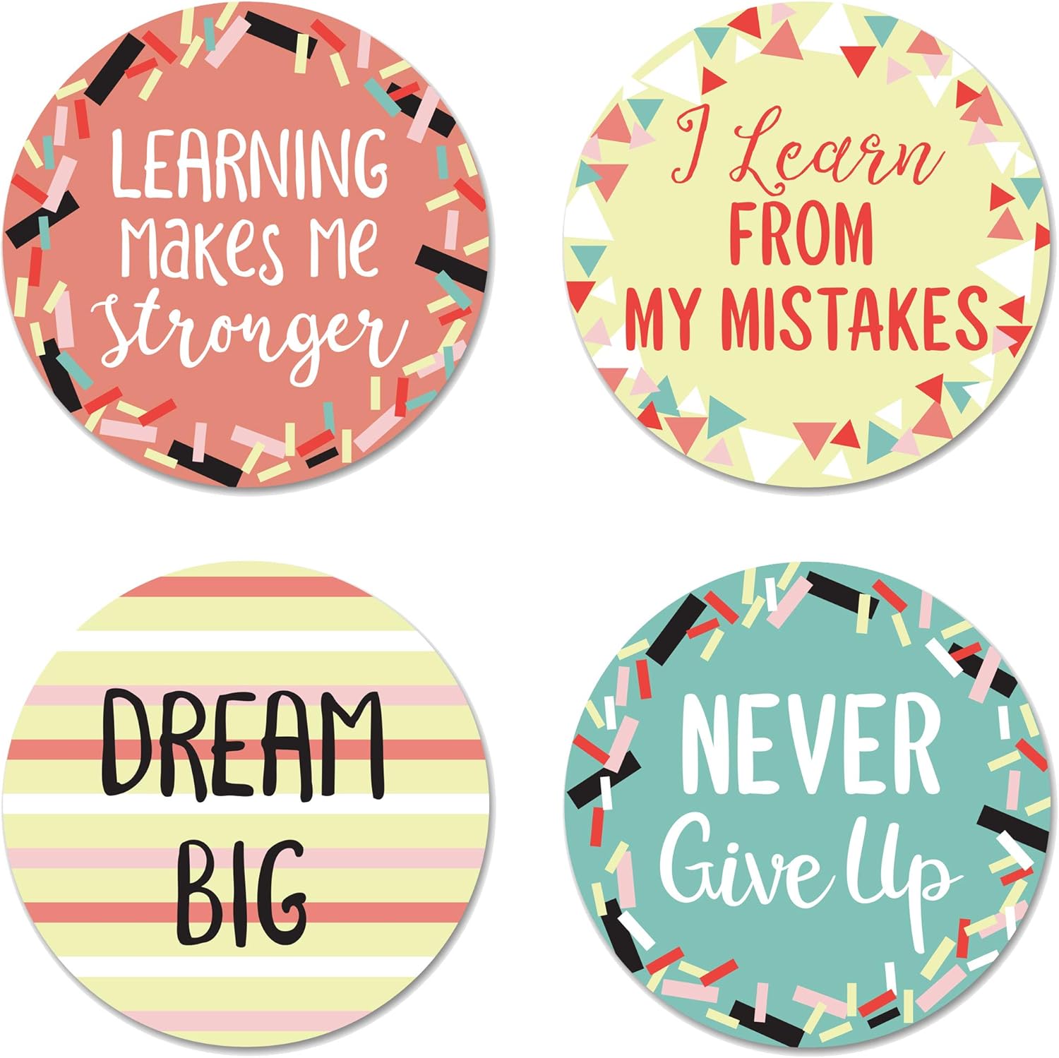 Sweetzer & Orange 30 Growth Mindset Confetti Positive Sayings Accents ...