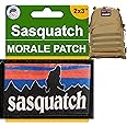 Amazon.com: Sasquatch Morale Patch | Funny Bigfoot Patch | Hook and ...