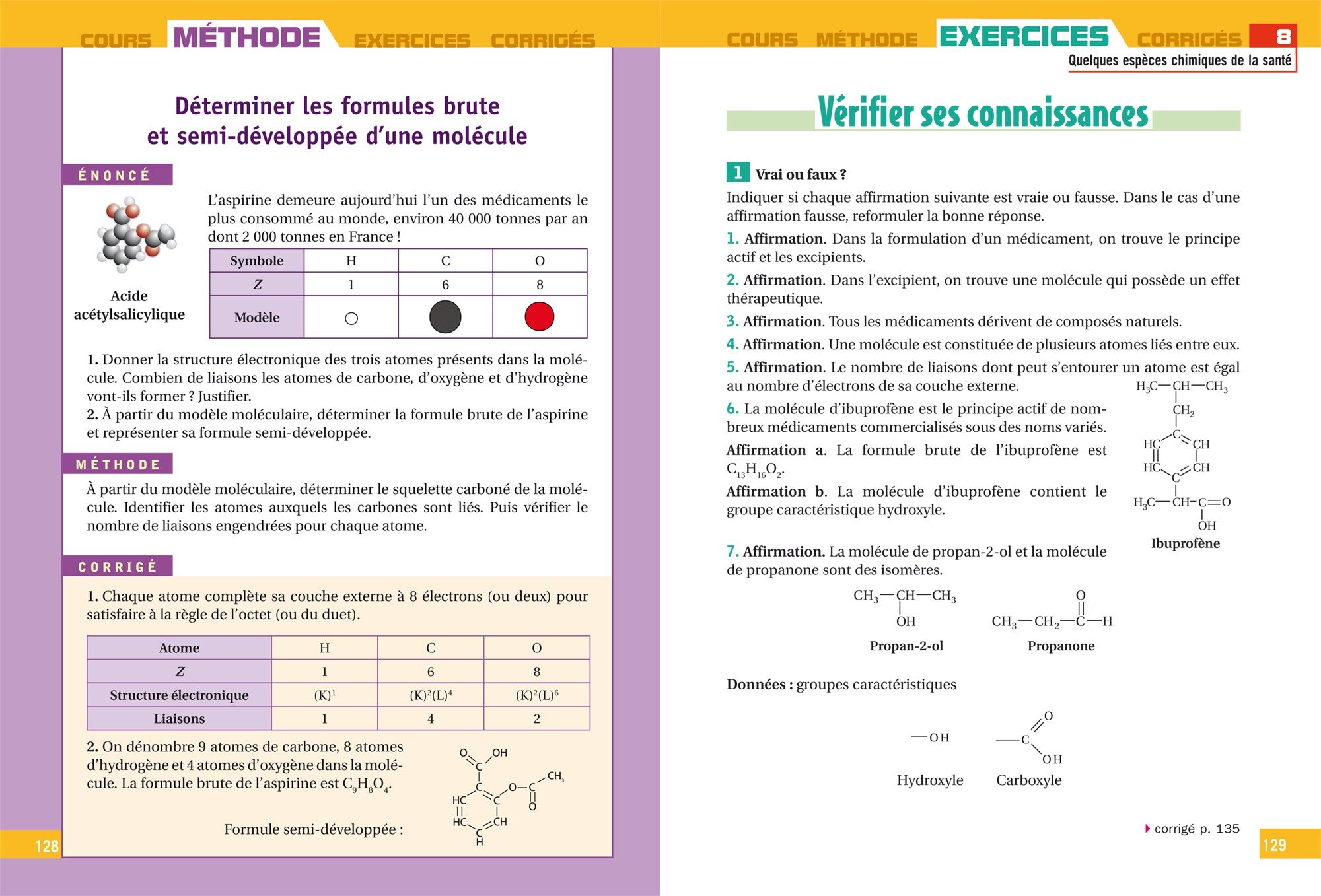 les molécules seconde cours