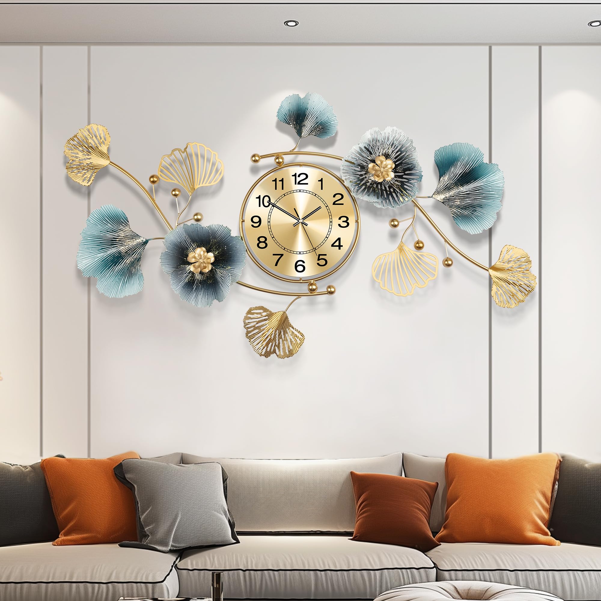 Axioglo Wall Clocks for Living Room Decor,Large Wall Clock,3D Creative ...