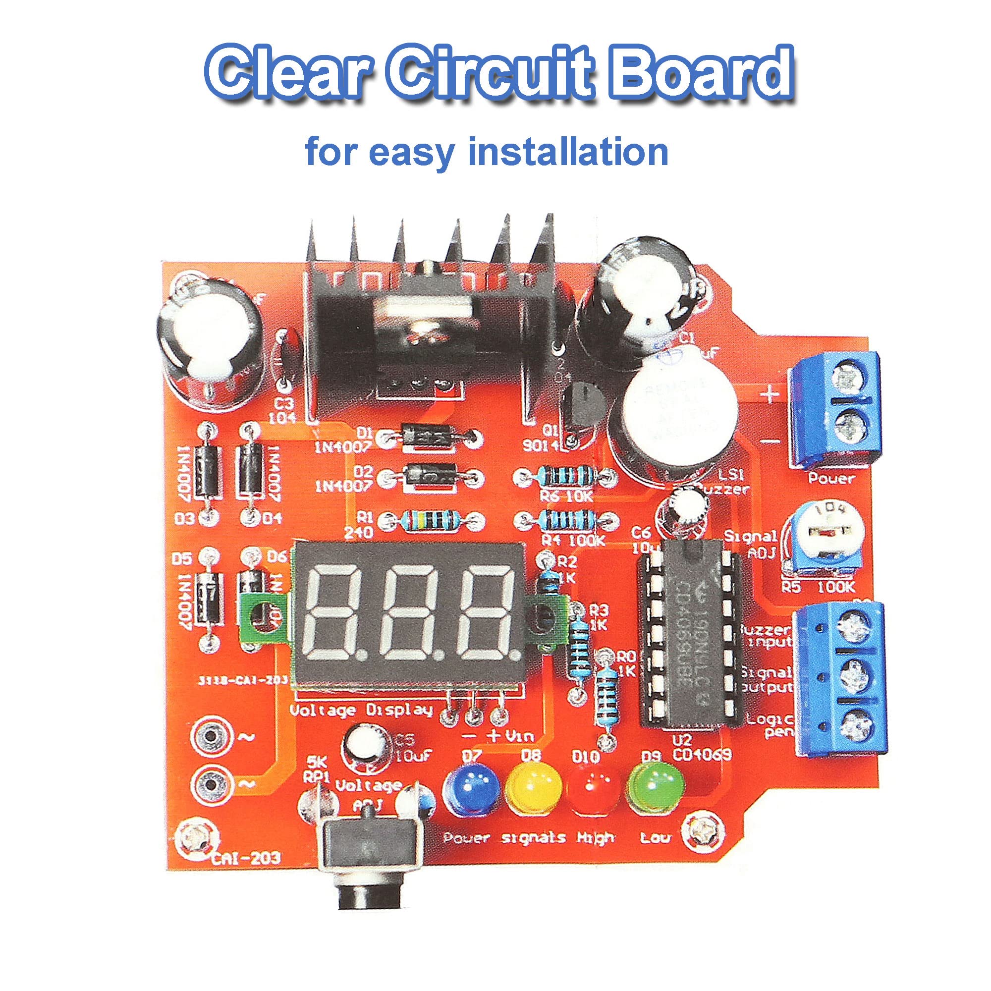 Mua ALAMSCN LM317 Power Supply Adjustable Voltage Regulator Kit AC-DC ...