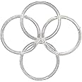 Amazon.com: Clear Plastic Rings 12 Pieces - for Arts & Crafts and DIY's ...