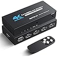 Amazon.com: NEWCARE HDMI Switch 4 in 1 Out 4K@60Hz, 4x1 HDMI Splitter Switcher with IR Remote, 4 ...