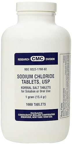 Sodium Chloride USP Normal Salt 1000 Tablets 1 GRAM in Oman | Whizz ...