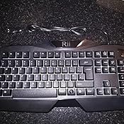 RK400 Rainbow LED Backlit Gaming Keyboard Mouse Combo Bundle UK Layout ...