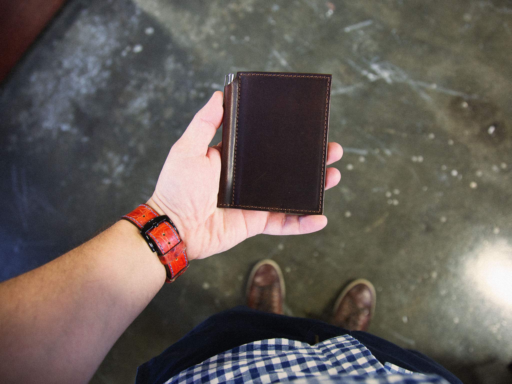 OleksynPrannyk Mini Journal with Pen 3x4 in Horween Leather Cover Extra ...