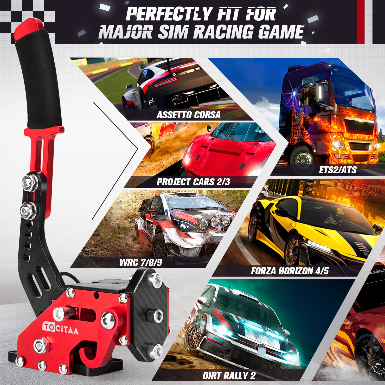 Mua 64 Bit USB Handbrake, Upgraded PC Sim Racing Games Handbrake for ...