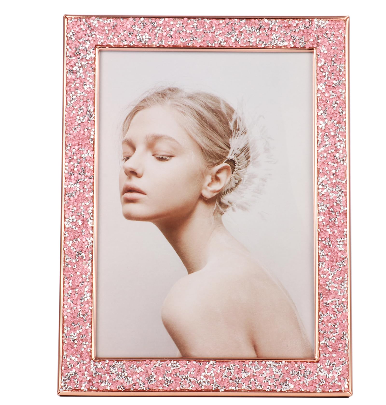 Rhinestone Picture Frame 5x7, Bling Diamond Photo Frame, Made of Metal ...