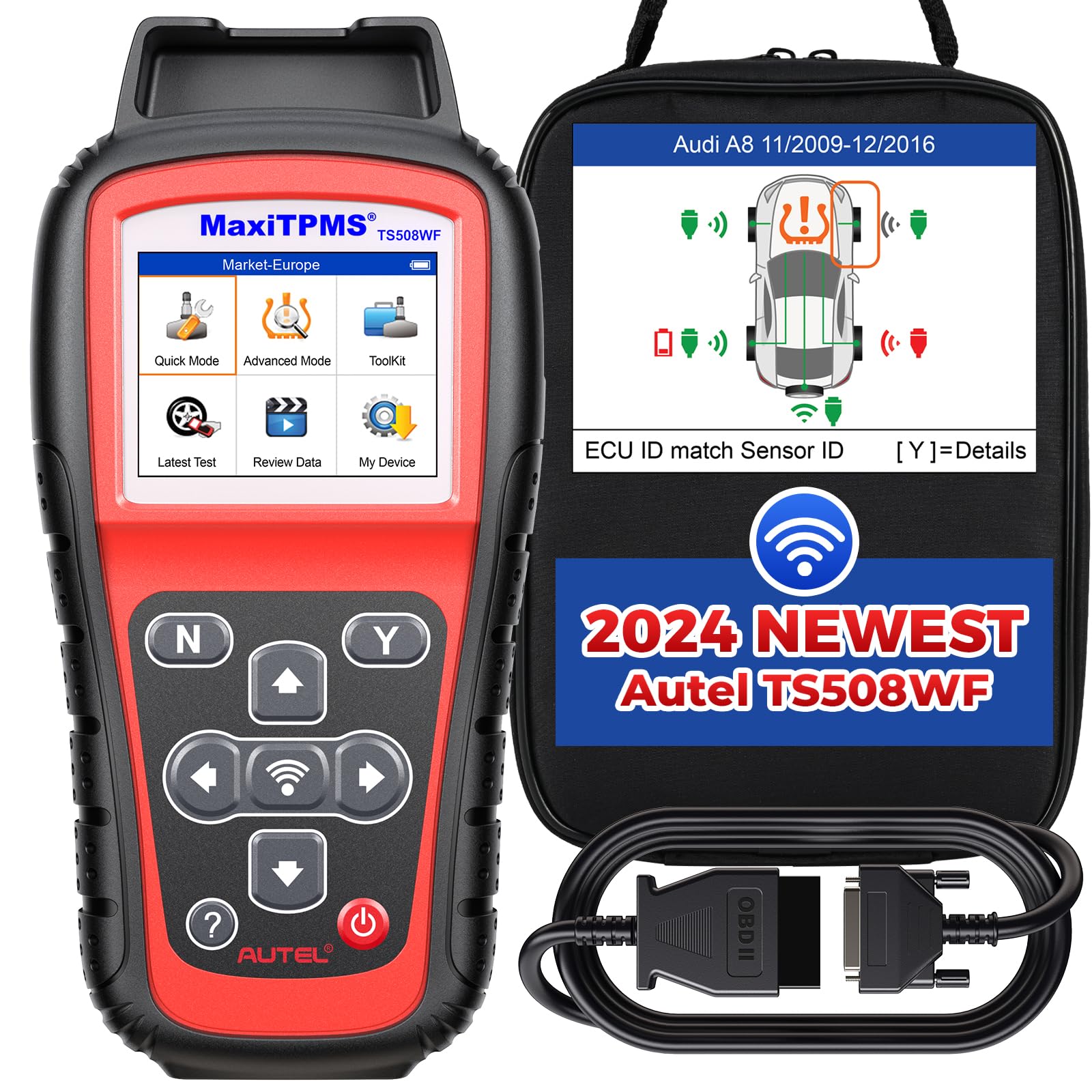 Autel MaxiTPMS TS508WF TPMS Programming Tool, 2024 Upgraded of TS508 ...