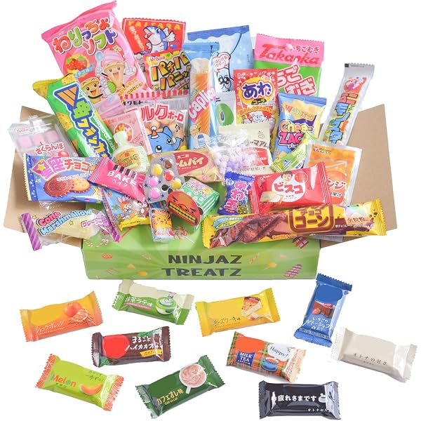 Japanese Candy Japanese Dagashi Candy & Snack Box – 40-Piece Random ...