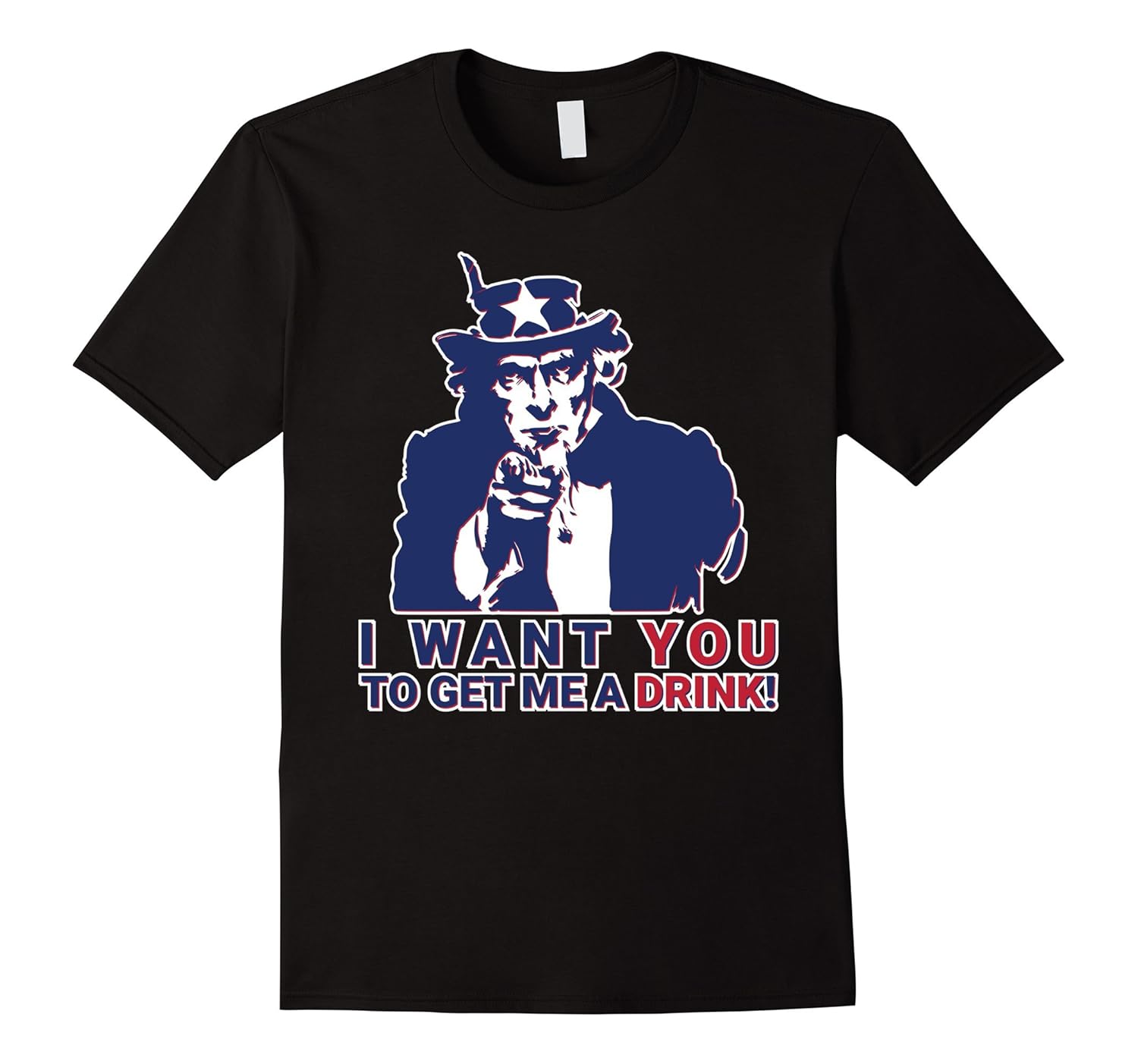 Funny Uncle Sam Drink Americana Vintage T-Shirt-T-Shirt – Managatee
