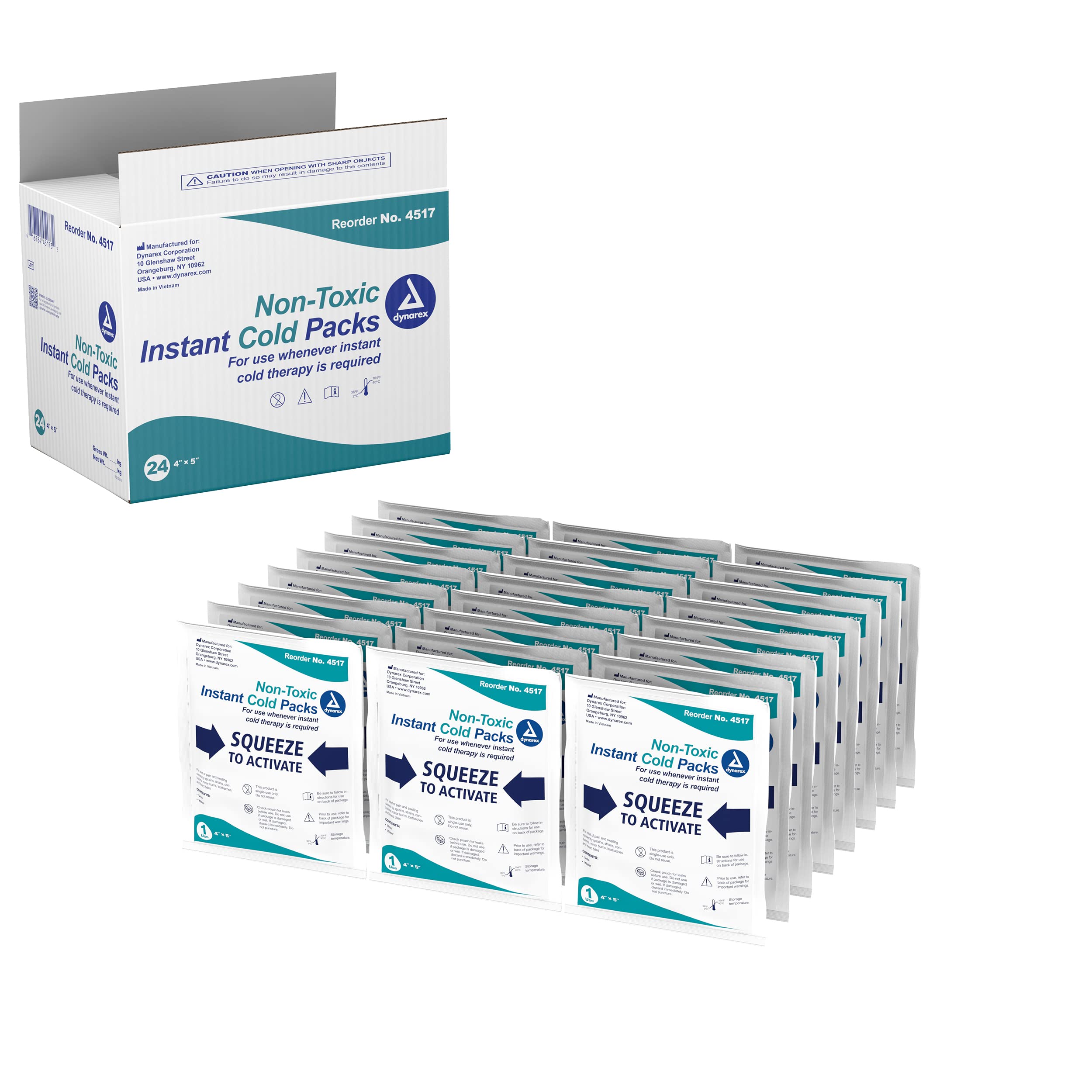 Mua Dynarex 4517 Instant Cold Pack with Urea, 4"x5", Pack of 24 trên ...