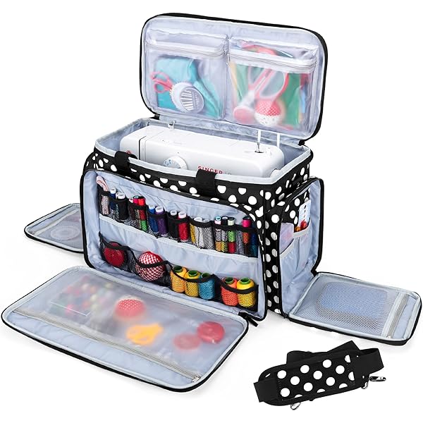 Serger Case HOMEST Serger Carrying Case, Universal Overlock Sewing ...