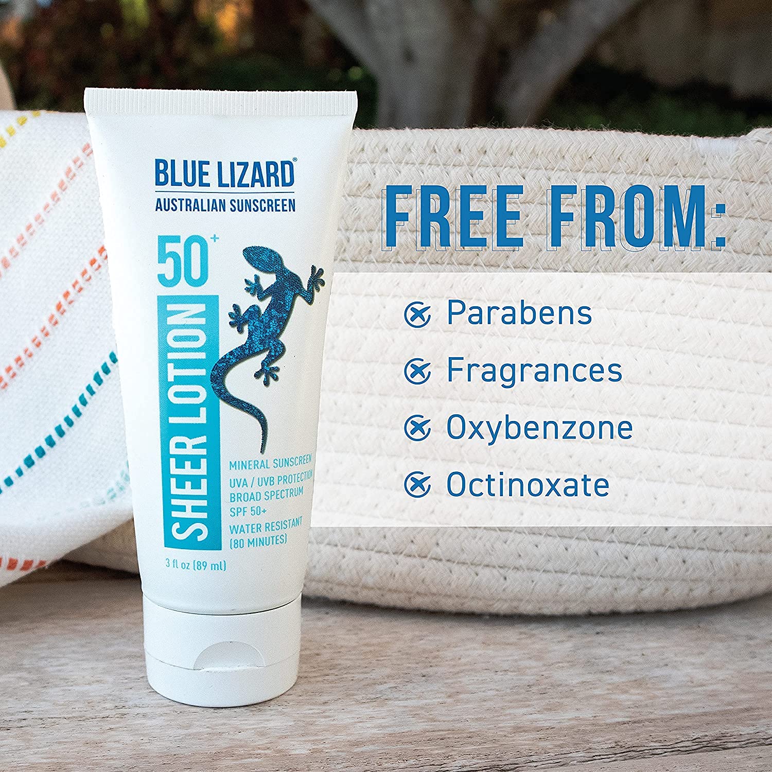 Mua Blue Lizard Australian Sunscreen Sheer Lotion Body, SPF 50+ 3 oz ...
