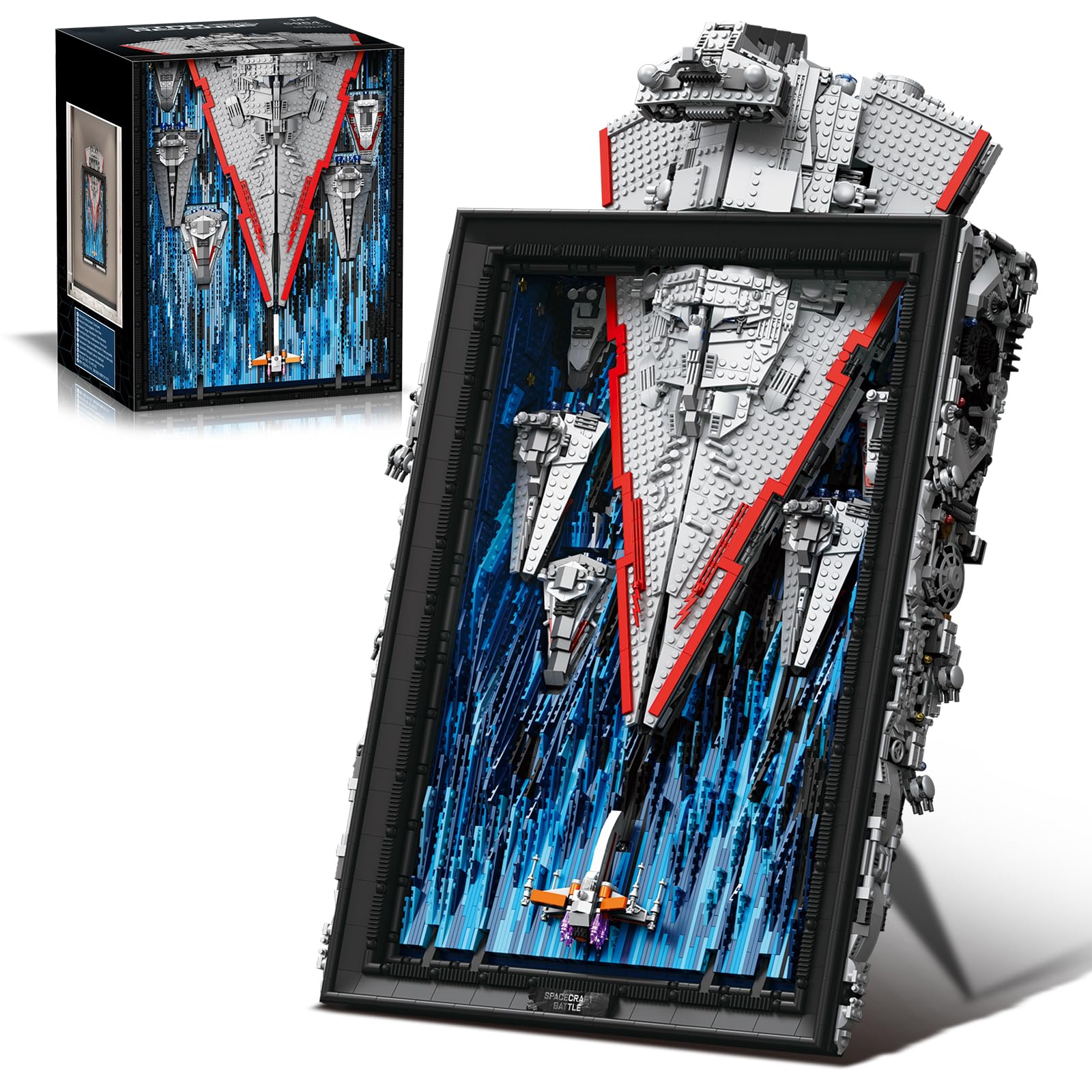Destroyer Starship Building Set 3D Art Painting for Adults, 5964 PCS 7 ...