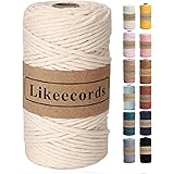 Amazon.com: Black Macrame Cord 4mm x 150yards, Colored Macrame Rope, 3 ...
