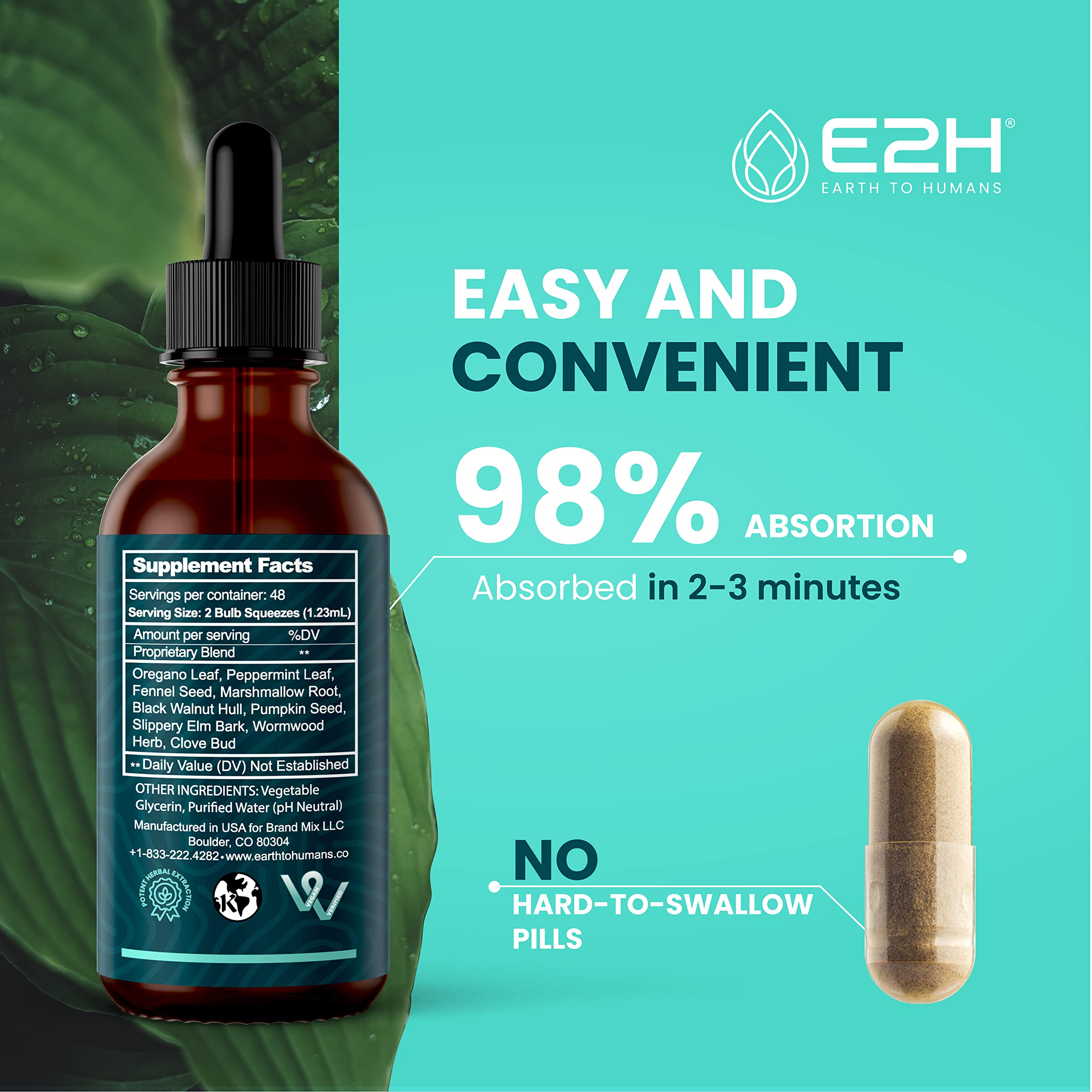 Mua E2H Advanced Intestinal Support - Natural Intestinal Cleanse and ...
