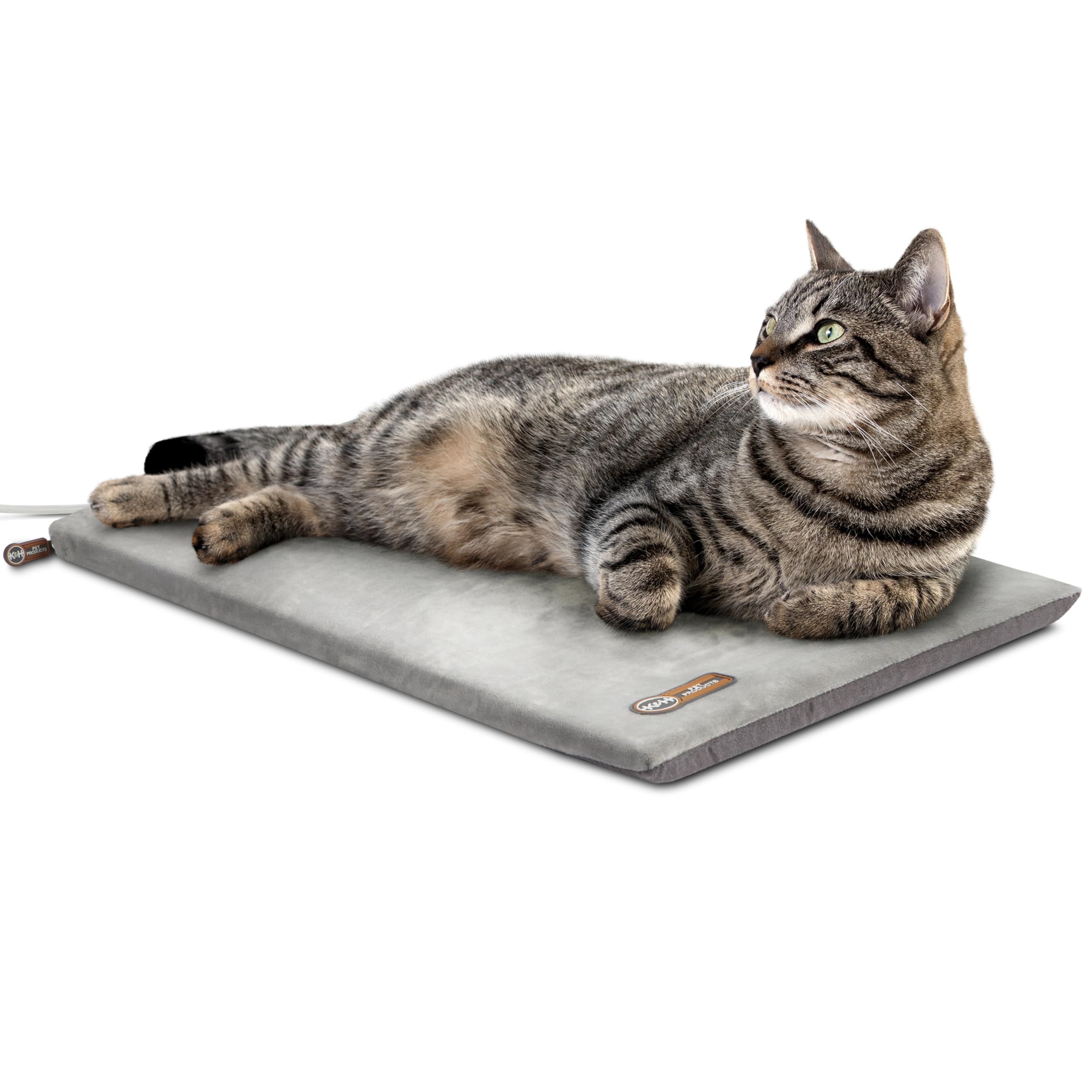 K&H Pet Products Heated Cat Bed Pad for Indoor Cats, Thermo-Kitty Mat ...
