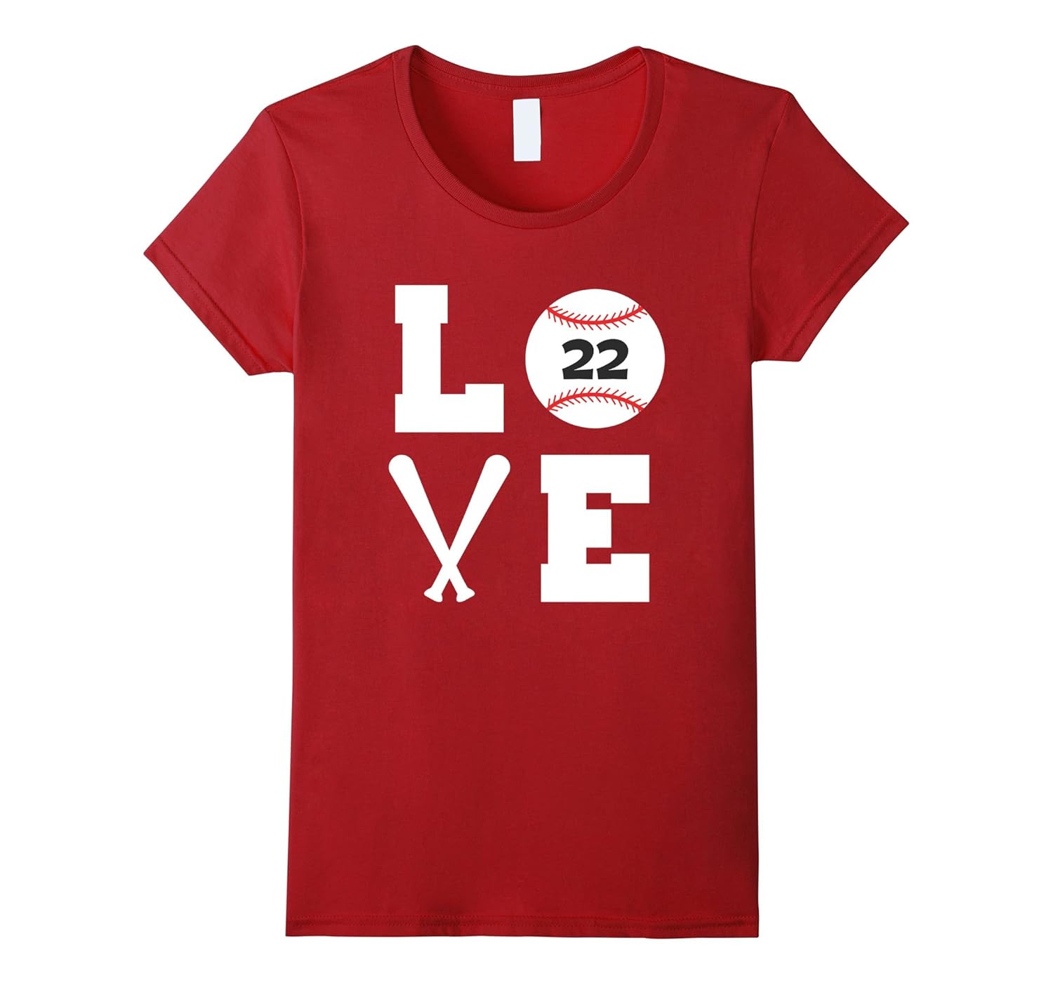 I Love Baseball Player Number #22 Shirt-4LVS – 4loveshirt