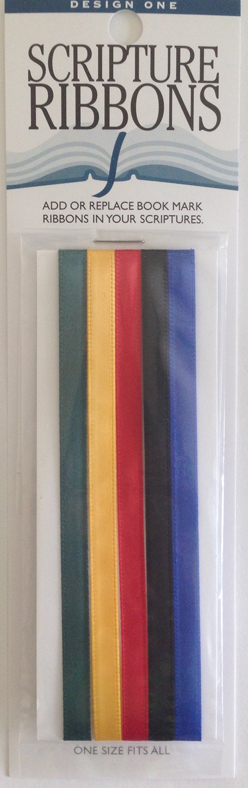 Amazon.com: 5 Woven Ribbons Bible Bookmarks Multicolored Christian (Pkg ...
