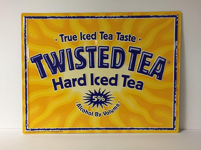 Amazon.com: Twisted Tea Hard Iced Tea - Metal Sign: Home & Kitchen