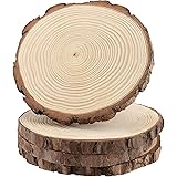 Amazon.com: 5 Pack Round Rustic Woods Slices, 7"-9", Unfinished Wood ...