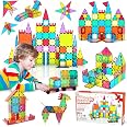 Amazon.com: Jasonwell 108pcs Magnetic Blocks Kids Magnetic Tile ...