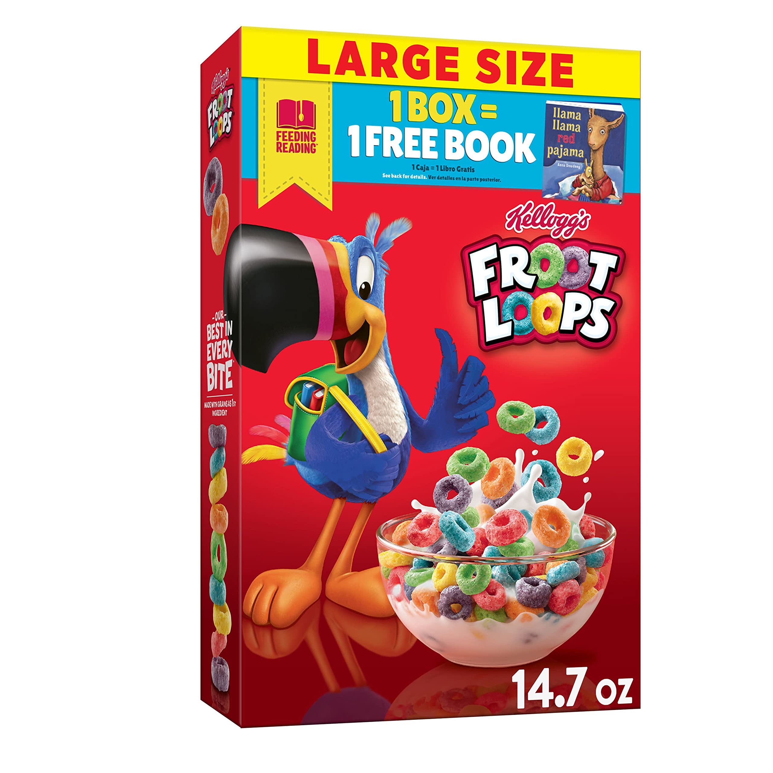 Buy Kellogg’s Froot Loops, Breakfast Cereal, Original, Good Source of ...