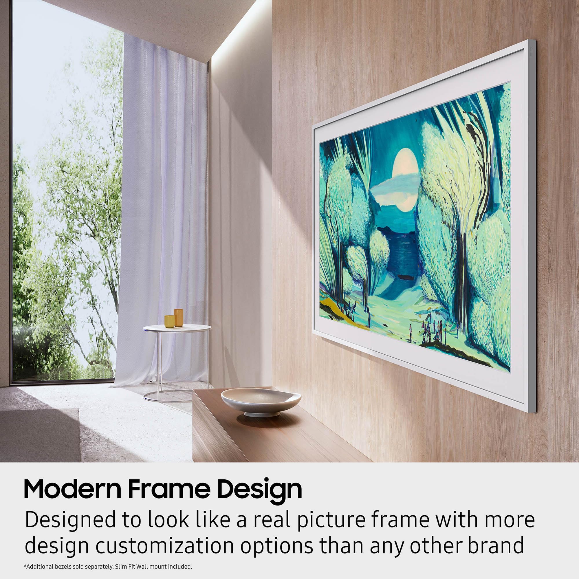 SAMSUNG 65-Inch Class The Frame LS03F 4K QLED Smart TV (2025 Model) Modern Frame Design, NQ4 AI ...