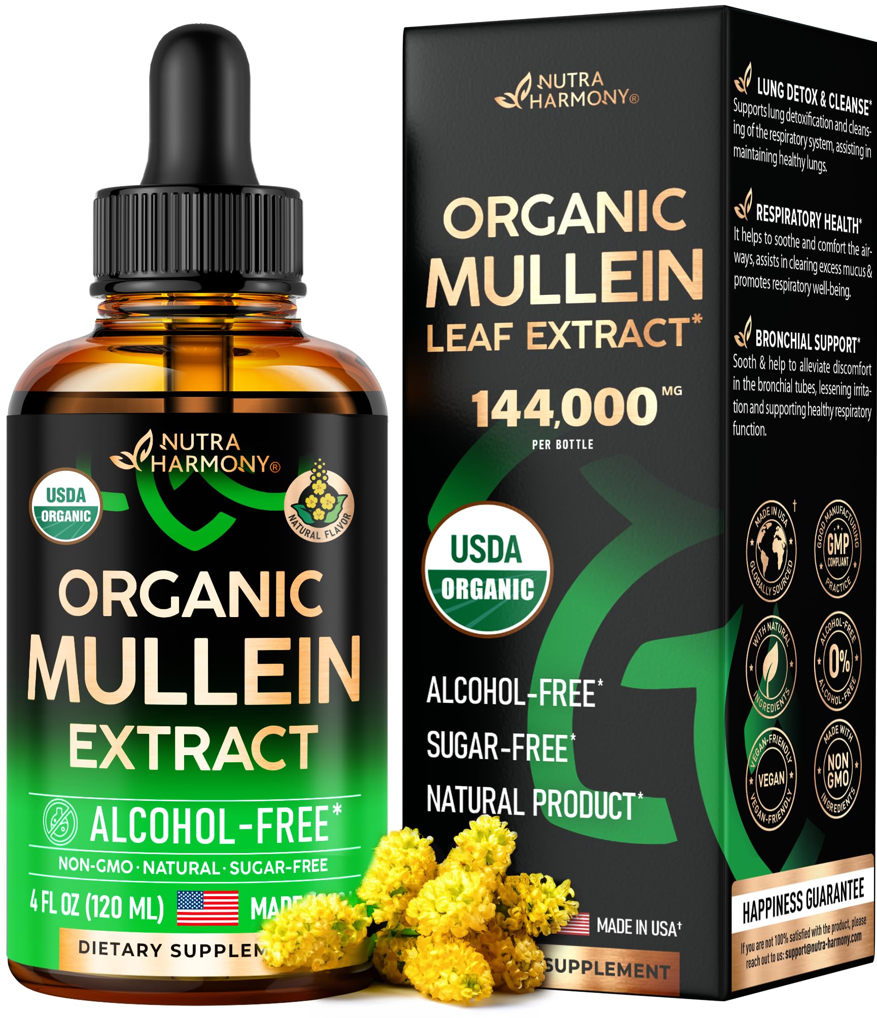 Mua USDA Organic Mullein Drops for Lungs - Mullein Leaf & Licorice ...