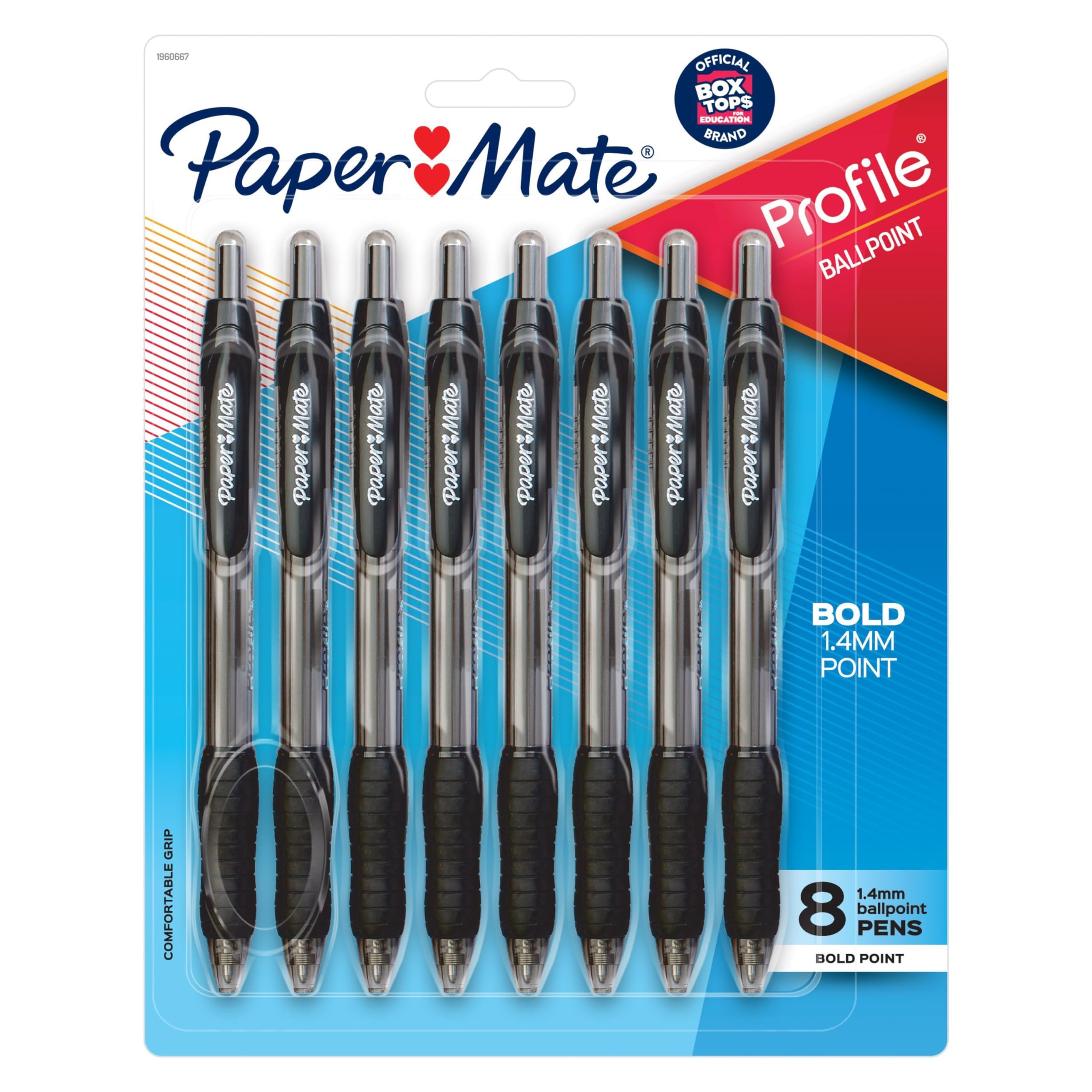 Paper Mate Profile Retractable Ballpoint Pens, Bold Point (1.4mm ...