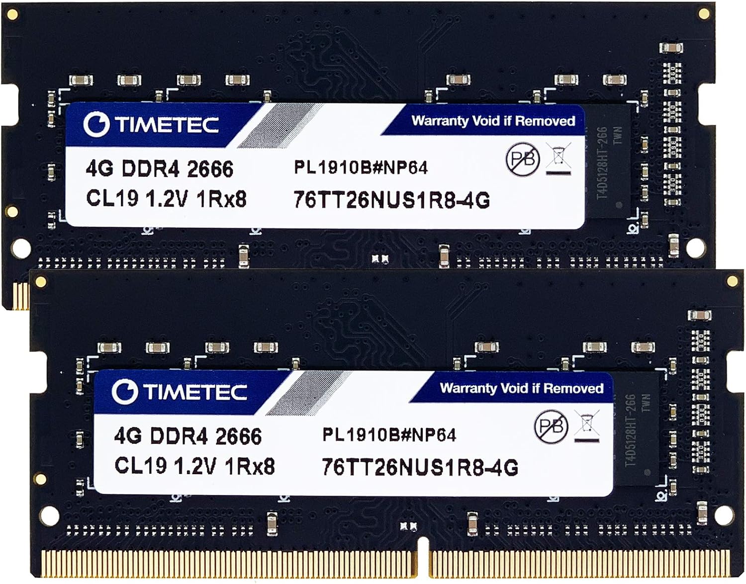 Timetec Hynix IC DDR4 2666MHz PC4-21300 Unbuffered Non-ECC 1.2V CL19 ...