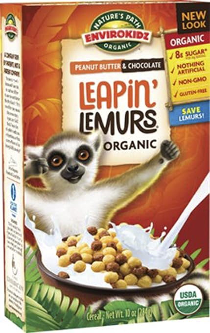 ENVIROKIDZ ORGANIC CEREAL KID LEAPIN LEMURS: Amazon.com: Grocery ...