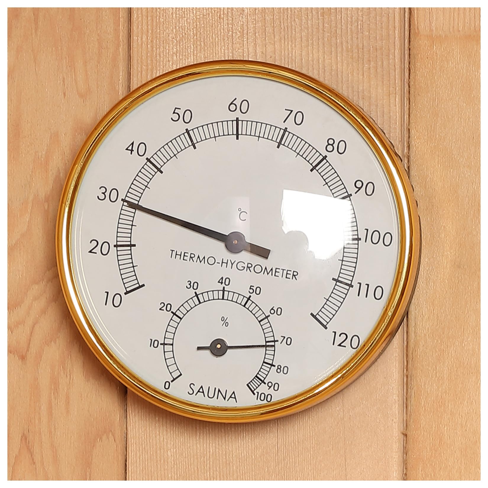 amocane Sauna Thermometer 2 in 1 Celsius Thermometer Hygrometer for ...