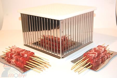 PROFESSIONAL MAXI MAGIC KEBAB KABOB MAKER BOX MEAT FISH 225 SKEWERS ...