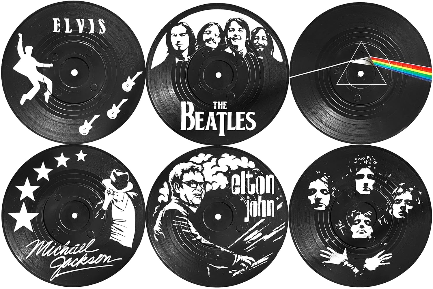 Buy Our Casa Vinyl Record Coasters for Drinks | Home Decor Music Record ...