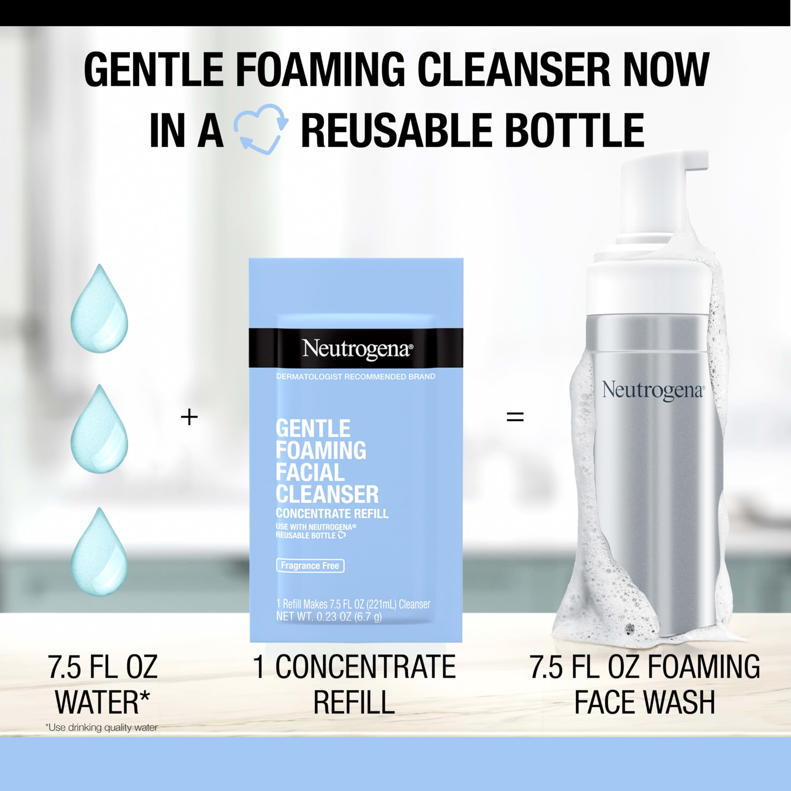 Mua Neutrogena Reusable Gentle Foaming Facial Cleanser Starter Kit ...
