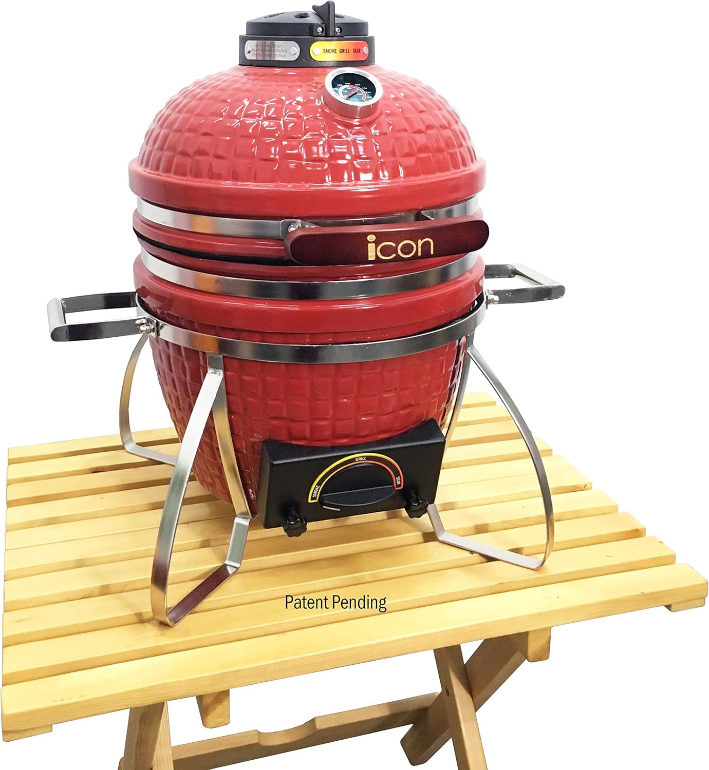 Review Vision Grills Kamado Icon 100 Series (Red) – Grills & Smokers Review