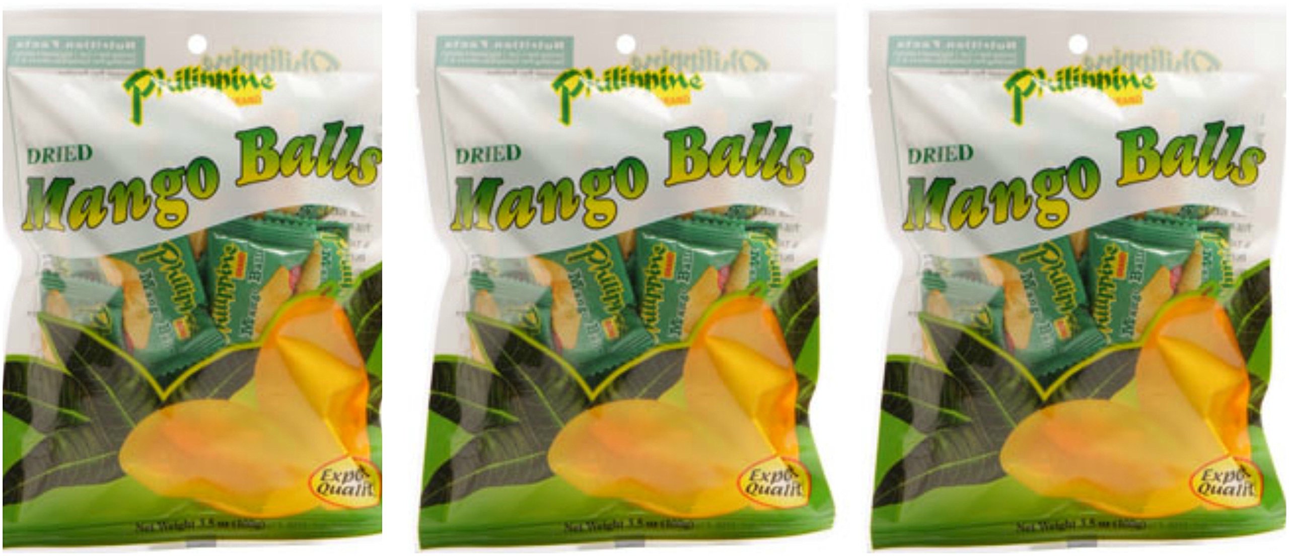 Philippine Brand Dried Mango Tamarind Balls, 3.53-Ounces Pouches (Pack of 3): Amazon.com ...