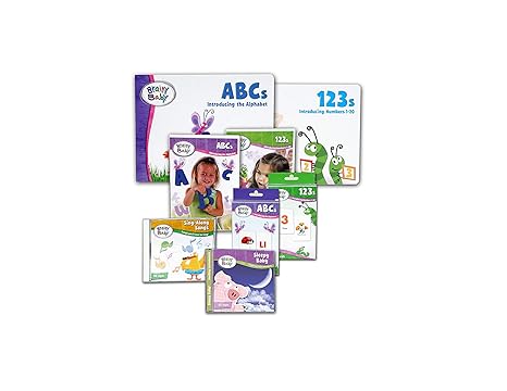Amazon.com: Brainy Baby Teach Your Child ABCs and 123s Learning Library ...
